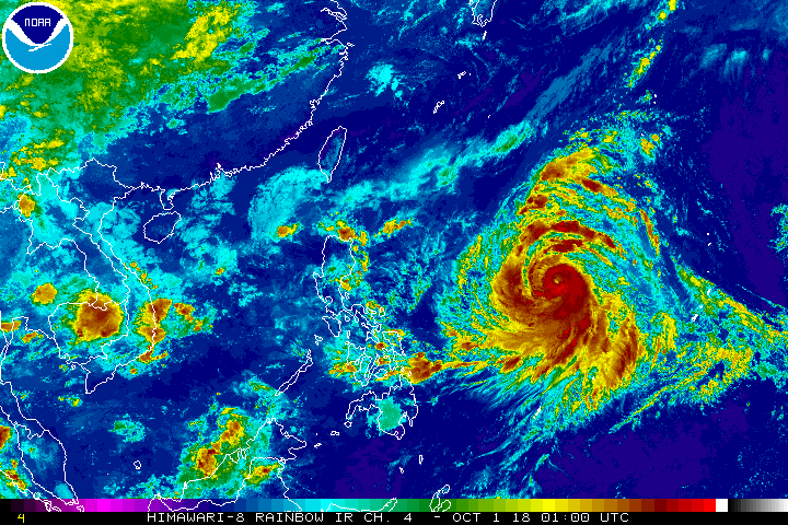 Typhoon Kong-Rey has better chance of striking Taiwan: meteorologist ...